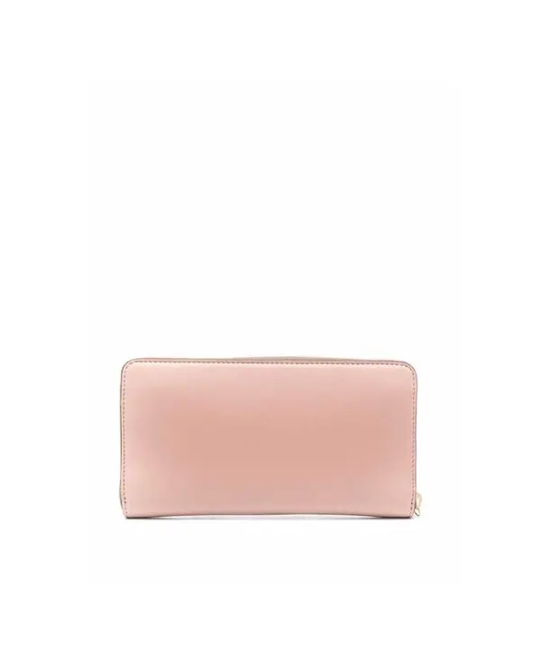 Stella McCartney Logo Perforated Zipped Wallet - Pink