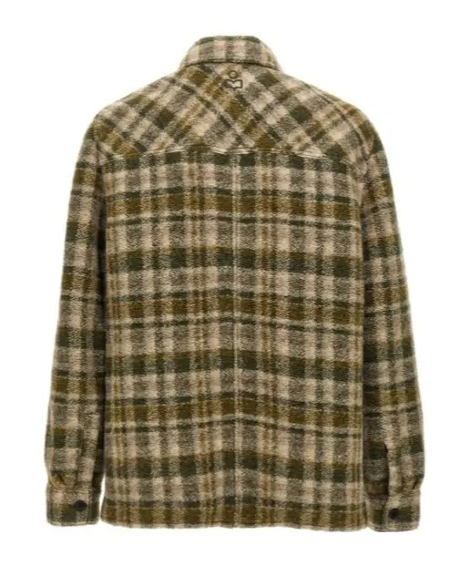 Isabel Marant Étoile Kevron Checked Shirt Jacket - Green