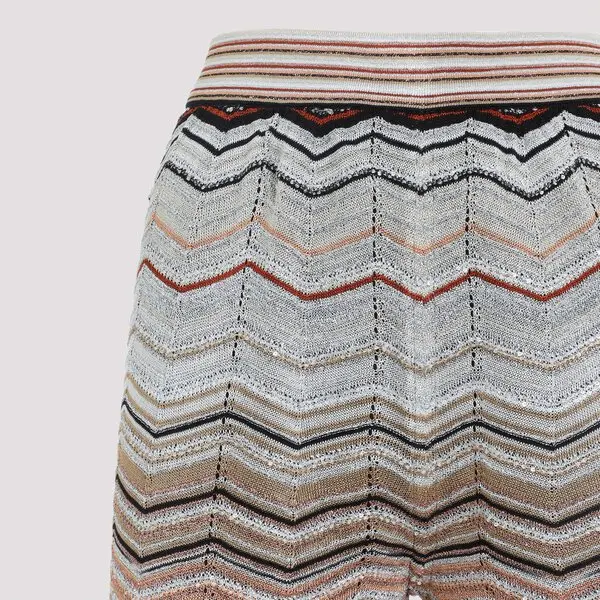 Missoni Chevron Wide-leg Knitted Trousers - Gray