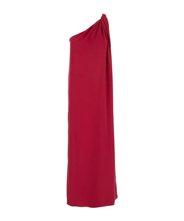 P.a.r.o.s.h One-shoulder Draped Maxi Dress - Red