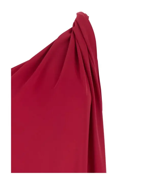 P.a.r.o.s.h One-shoulder Draped Maxi Dress - Red