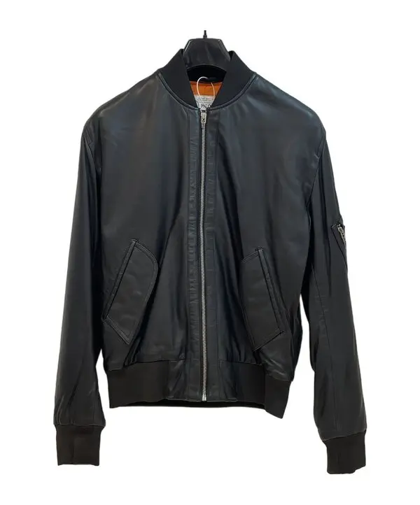 Alexander McQueen Leather Bomber Jacket