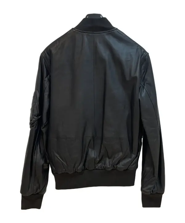 Alexander McQueen Leather Bomber Jacket