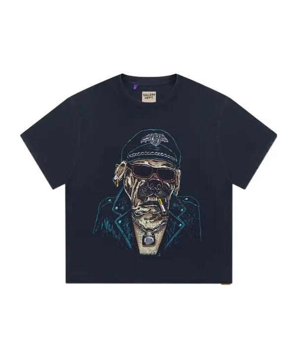 GALLERY DEPT. Oct Biker Dog T-shirt - Black