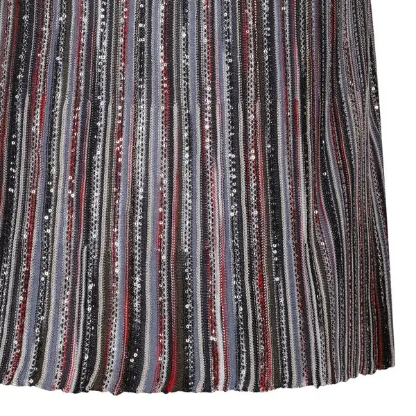 Missoni Sequin-embellished Striped Sleeveless Top - Grey/multicolour