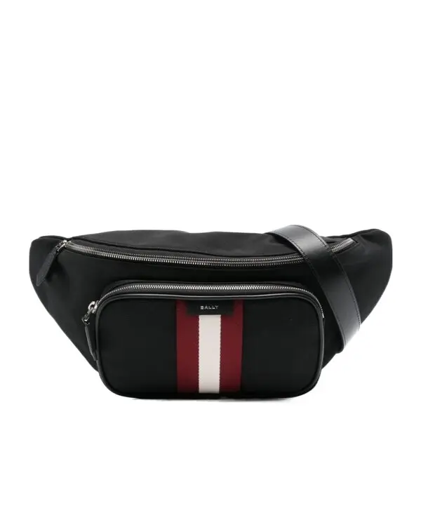 Bally Striped Belt Bag - Black