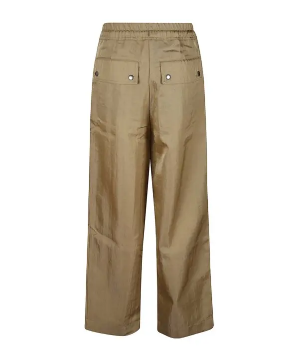 Dries Van Noten Drawstring Waist Casual Pants - Brown