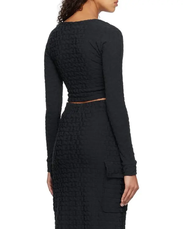 Sunnei Long-sleeved Textured Blouse