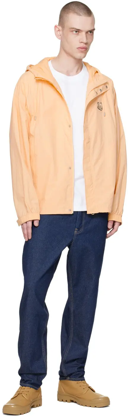 Maison Kitsuné Chillax Fox Hooded Windbreaker - Nude