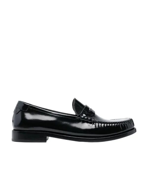 Saint Laurent Le Loafer Logo Plaque Slip-on Loafers