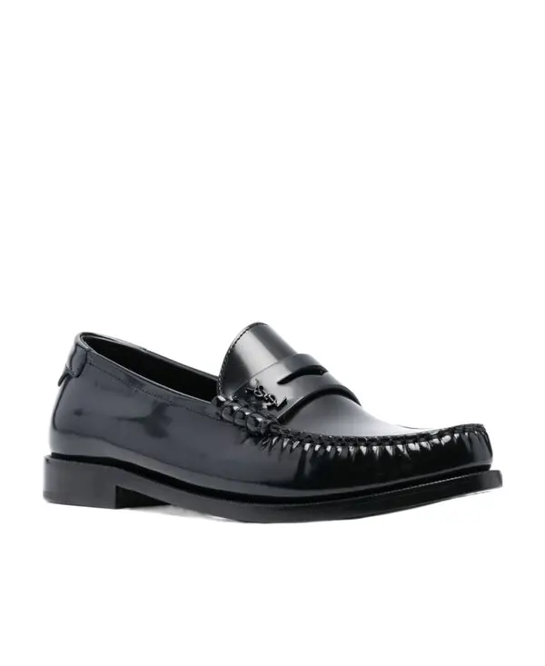 Saint Laurent Le Loafer Logo Plaque Slip-on Loafers