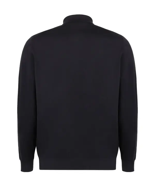 DRUMOHR Long Sleeve Polo Shirt - Black