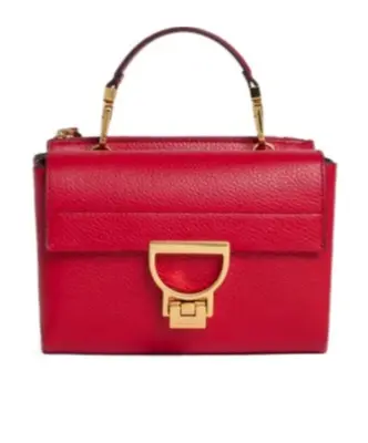 COCCINELLE Arlettis Foldover Top Handle Bag - Red