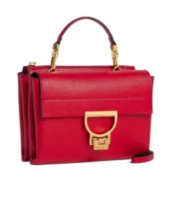 COCCINELLE Arlettis Foldover Top Handle Bag - Red