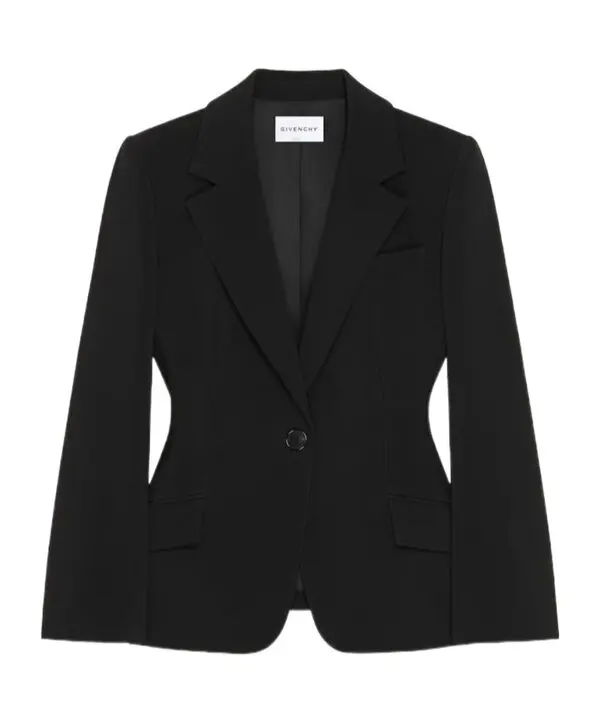 Givenchy Single-breasted Jacket With Notched Lapel - Black
