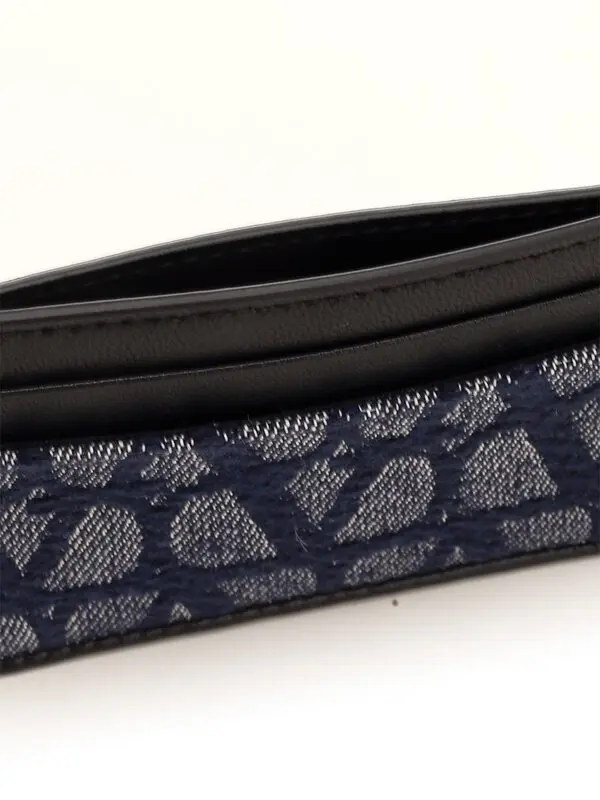Valentino Garavani Logo Monogrammed Denim Cardholder