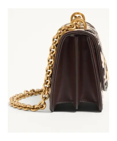 Valentino Garavani Vlogo Animal Printed Shoulder Bag - Nude