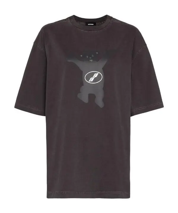 We11Done Teddy Print Crewneck T-shirt