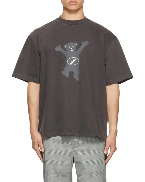 We11Done Teddy Print Crewneck T-shirt
