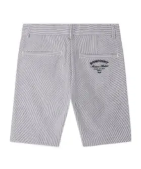 Bonpoint Pinstripe Embroidered Shorts