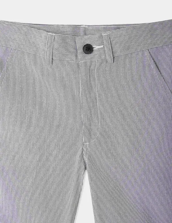 Bonpoint Pinstripe Embroidered Shorts