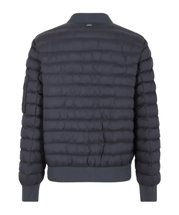 Herno Quilted Bomber Down Jacket - Black