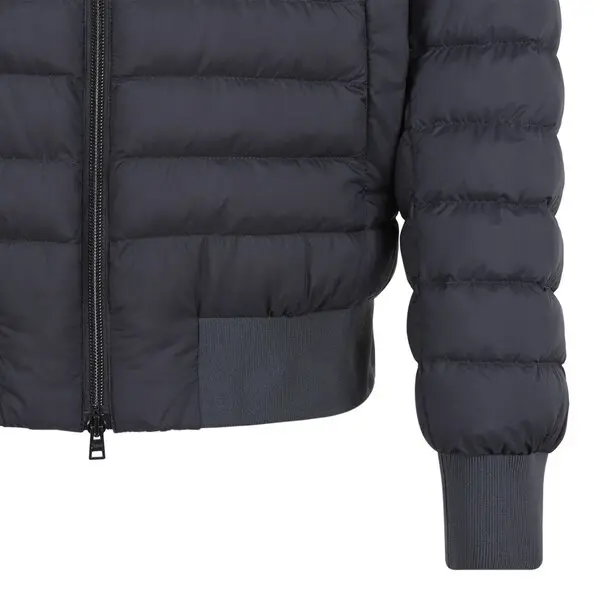 Herno Quilted Bomber Down Jacket - Black