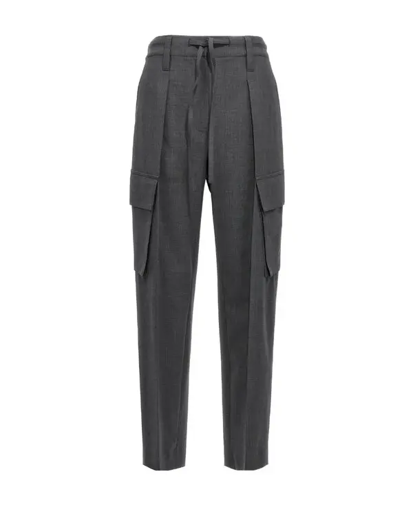 Brunello Cucinelli High-waisted Cargo Trousers