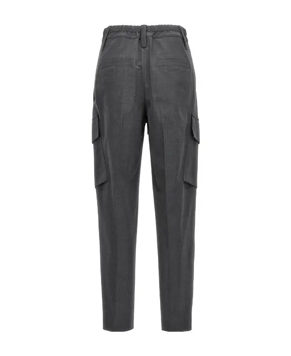 Brunello Cucinelli High-waisted Cargo Trousers