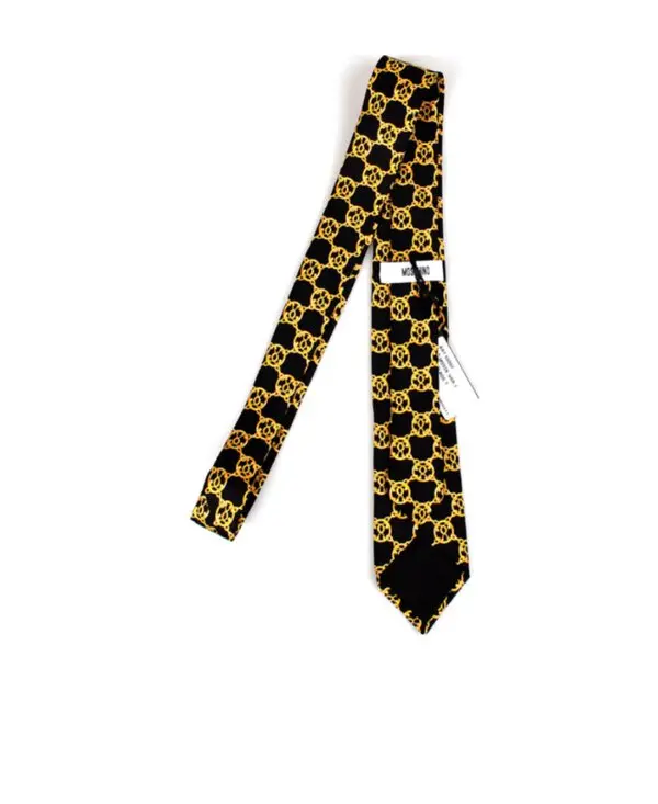 Moschino Classic Logo Pattern Neck Tie