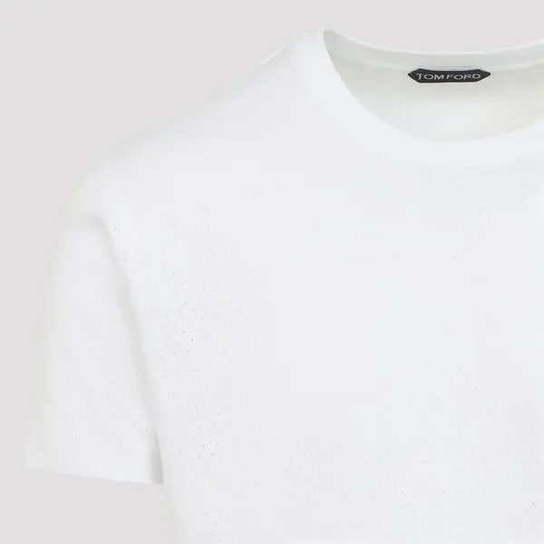 TOM FORD Short Sleeved Crewneck T-shirt - White