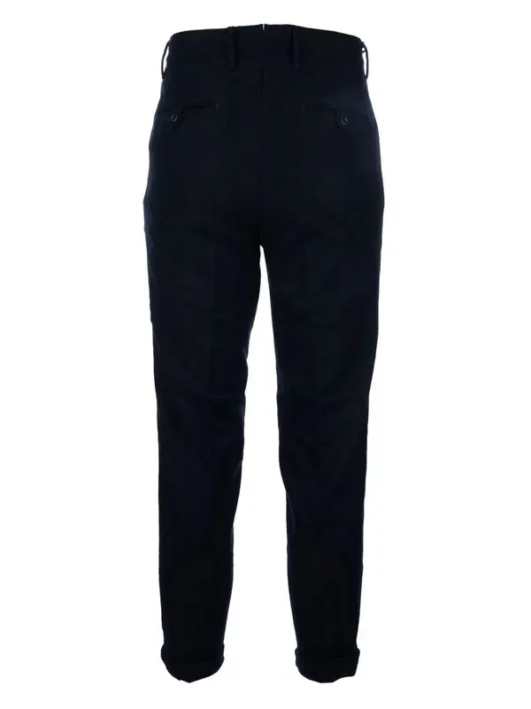 Incotex Pressed-crease Trousers - Black