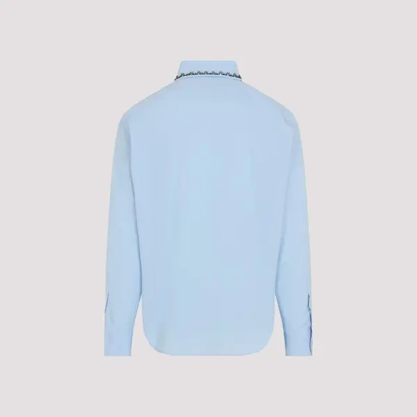 Valentino Garavani Collared Long-sleeved Shirt - Blue