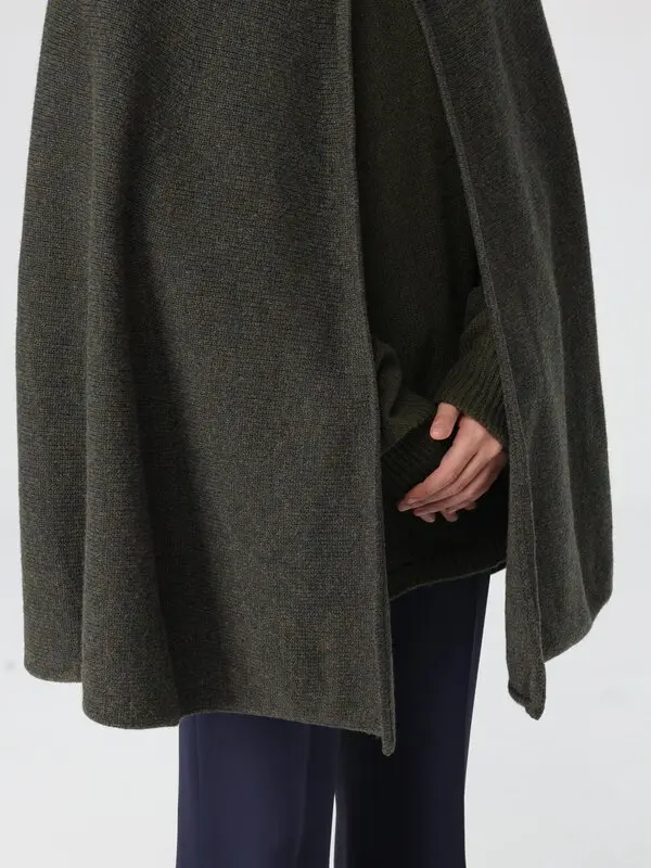 Fabiana Filippi Stand-up Collar Knitted Cape