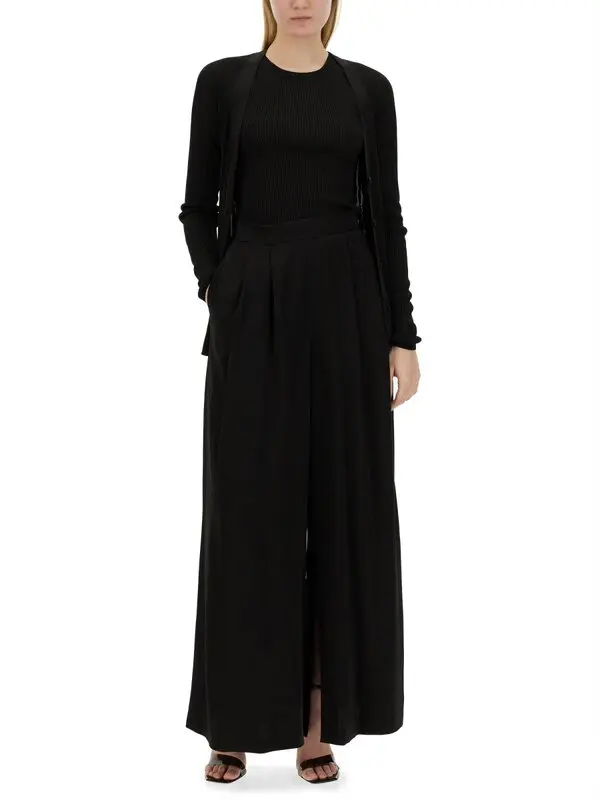 Fabiana Filippi Crewneck Ribbed Knit Tank - Black