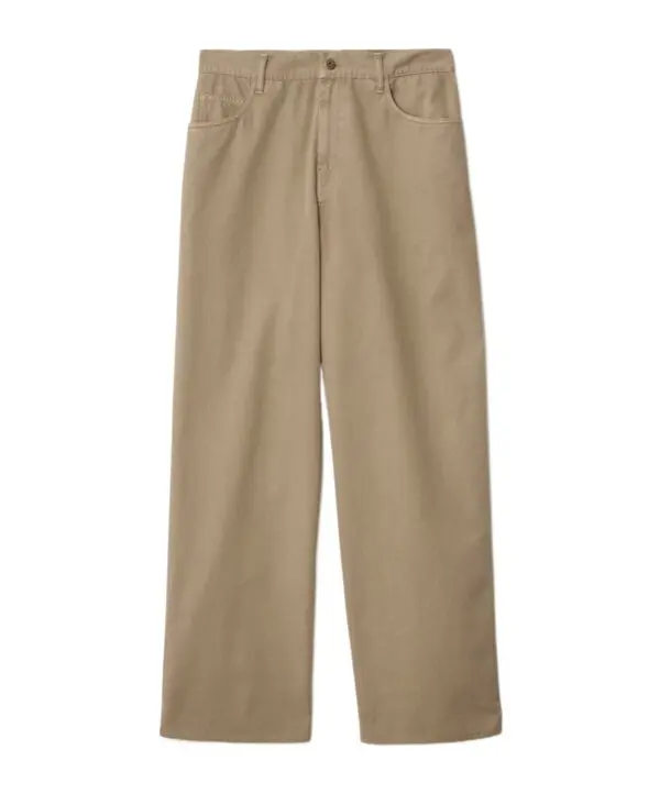 Burberry Logo Patch Straight-leg Trousers - Feather