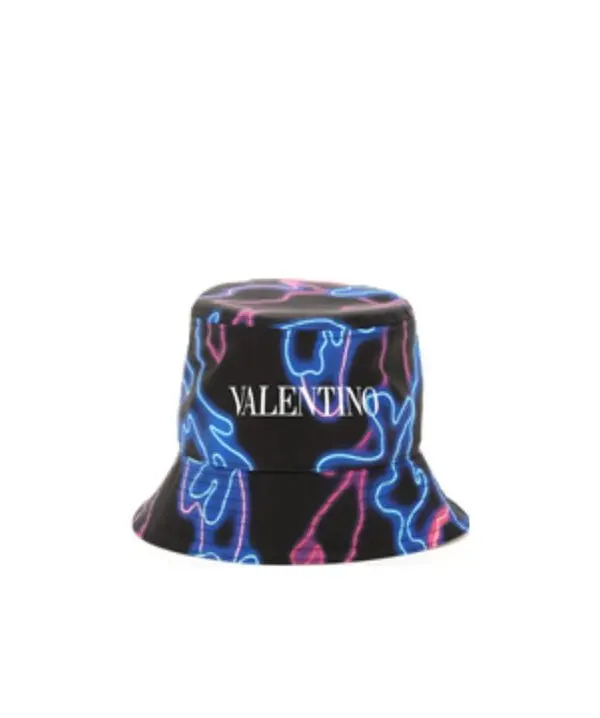Valentino Garavani Printed Bucket Hat - Blue