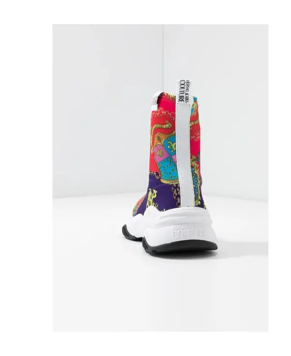 Versace Baroque Printed High Top Sneakers