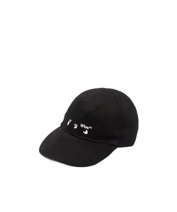 Off-White Embroidered Logo Baseball Cap - Black