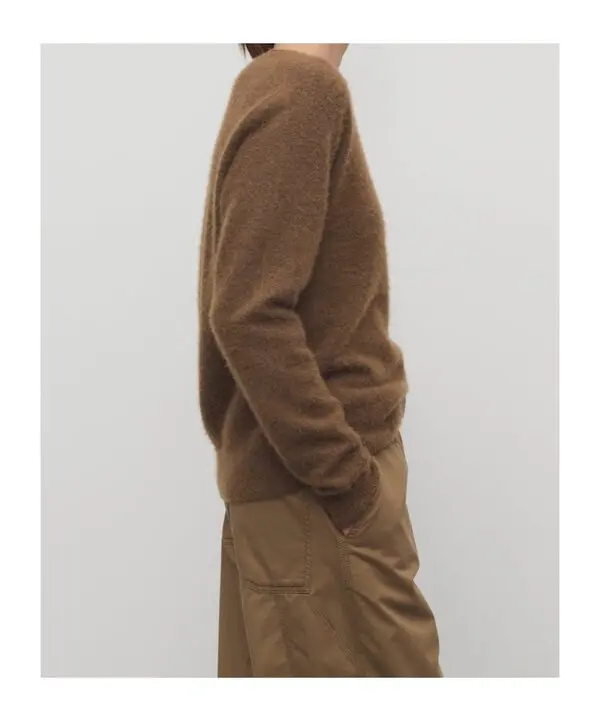 THE ROW Lorynna Crewneck Jumper In Textured Cashmere And Silk