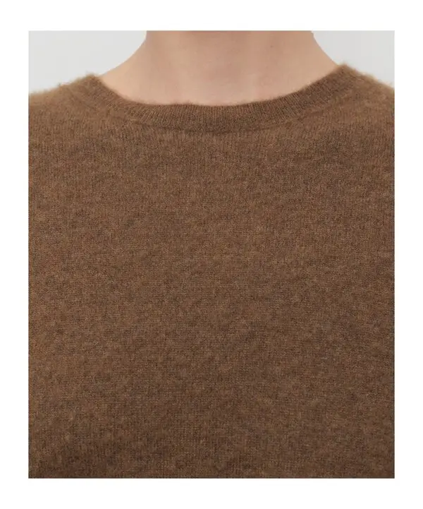 THE ROW Lorynna Crewneck Jumper In Textured Cashmere And Silk