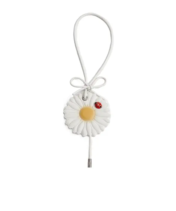 Dior Daisy Bag Charm - White