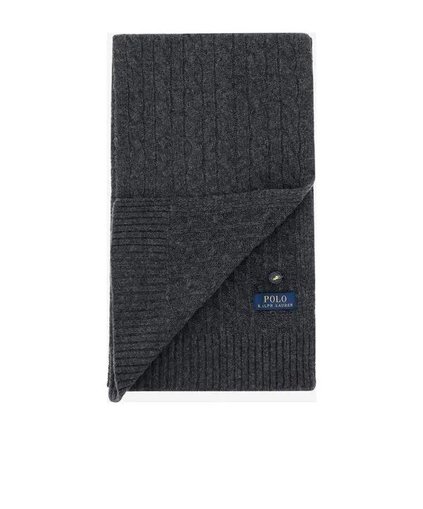 Polo Ralph Lauren Cable-knit Scarf - Grey