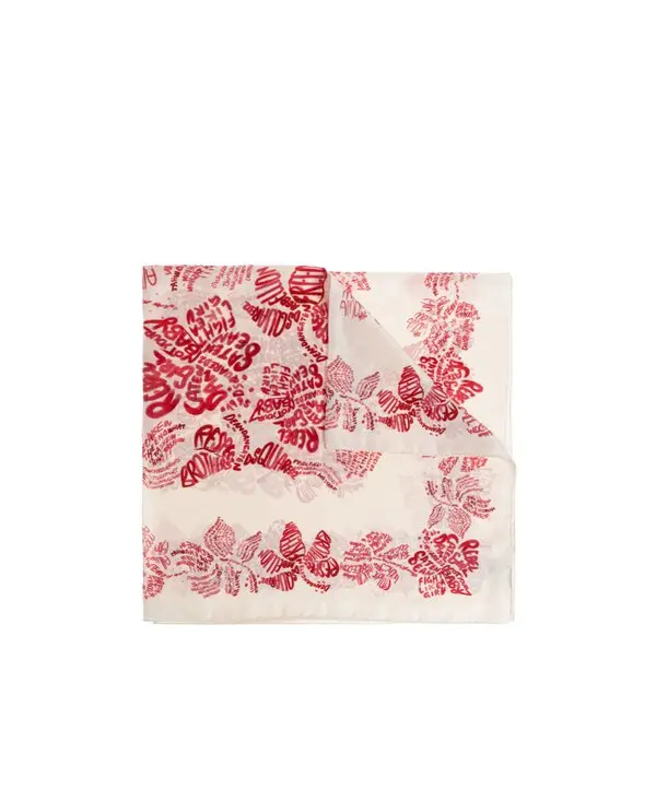 Dsquared2 Floral-print Silk Scarf - Pink