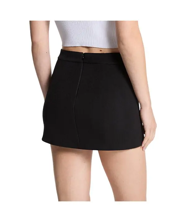 Michael Kors Panelled Wool Mini Skirt