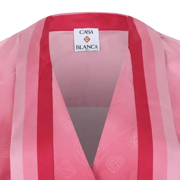 Casablanca Gradient Bow Shirt - Red