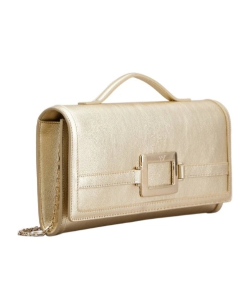 ROGER VIVIER Belle Vivier Chain Clutch Bag