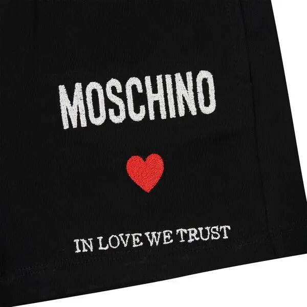 Moschino Embroidered Logo Shorts Set