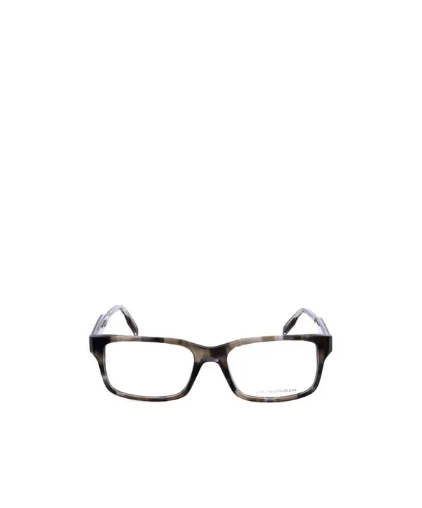 Zegna Rectangular Frame Eyeglasses - White