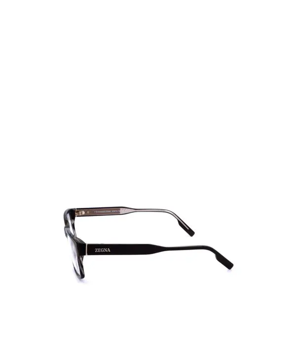 Zegna Rectangular Frame Eyeglasses - White